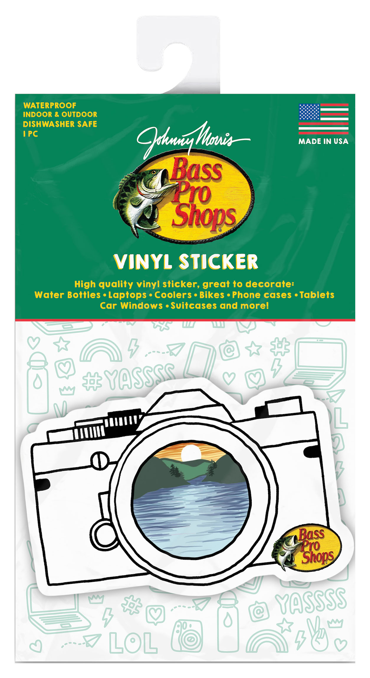 Bass Pro Shops Camera Nature Clear Sticker | Cabela's